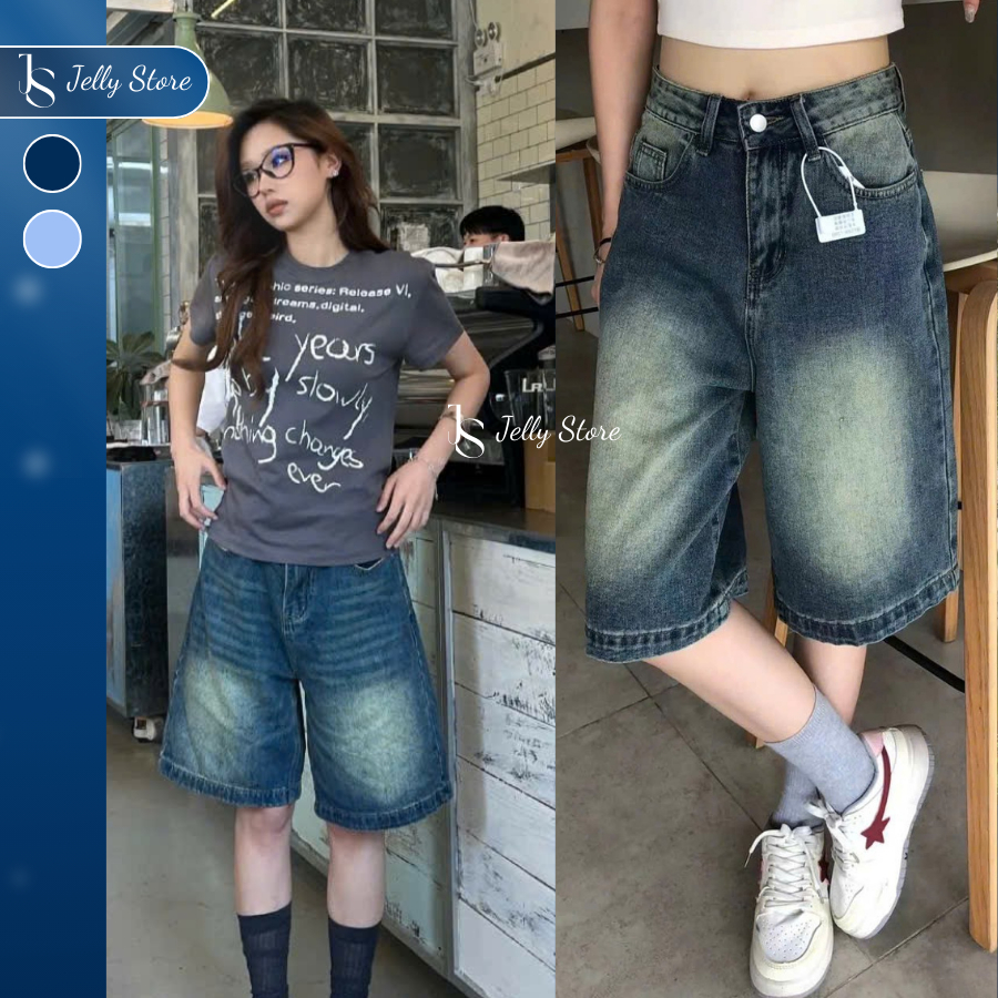 Silly Jean Shorts S006, 2025 style knee-length jeans | Shopee Malaysia