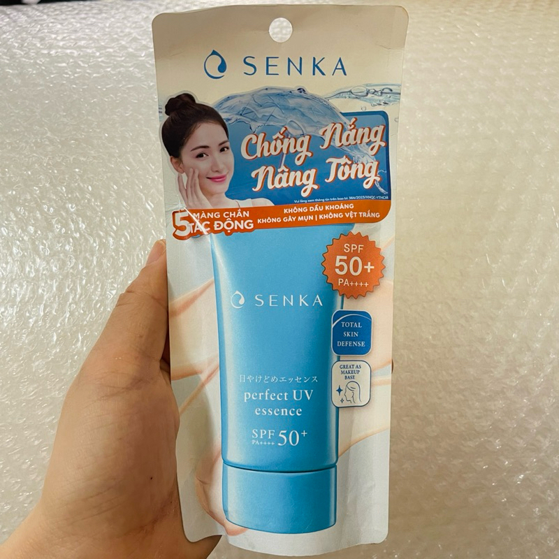 Senka Perfect UV Essence SPF 50+ PA++++50g Date 2026 | Shopee Malaysia