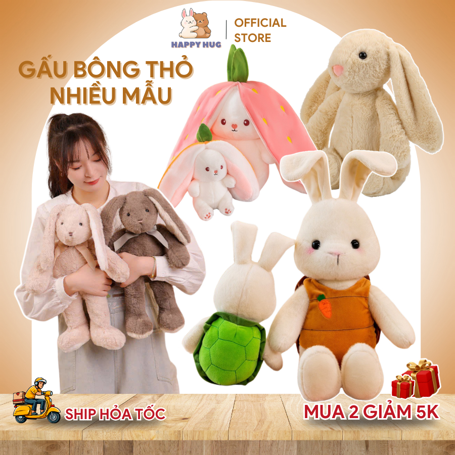 Jelly Cat long-eared rabbit teddy bear, bunny 35-45-60cm, soft stuffed ...
