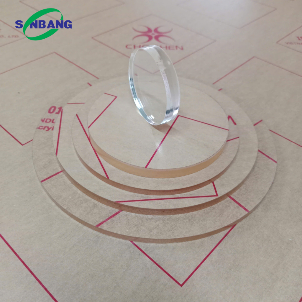 O-shaped Round Mica Plastic Sheet 5mm - 6mm Thick Transparent Color ...