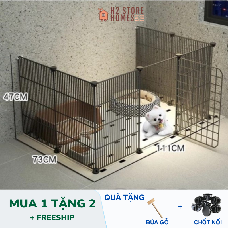 Dog and cat cage combo of 10 mesh panels 35x45cm with free mounting ...