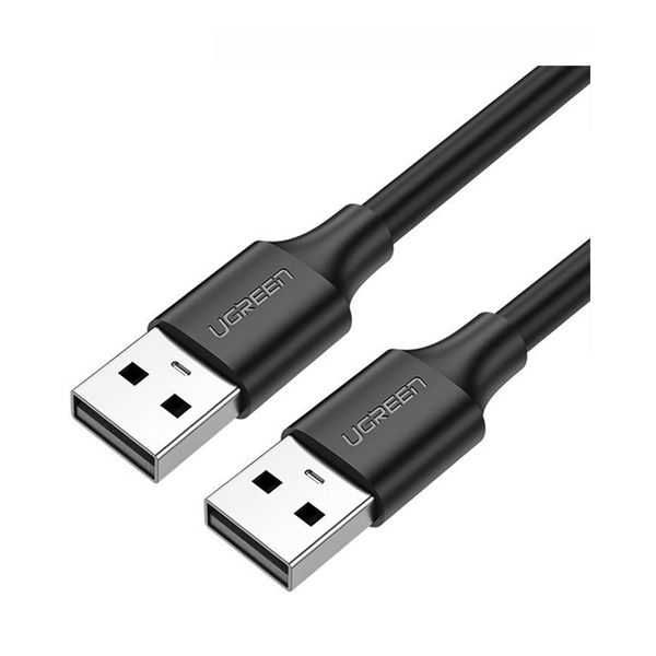 USB 2.0 data cable with 2 data transfer heads between computer and USB ...