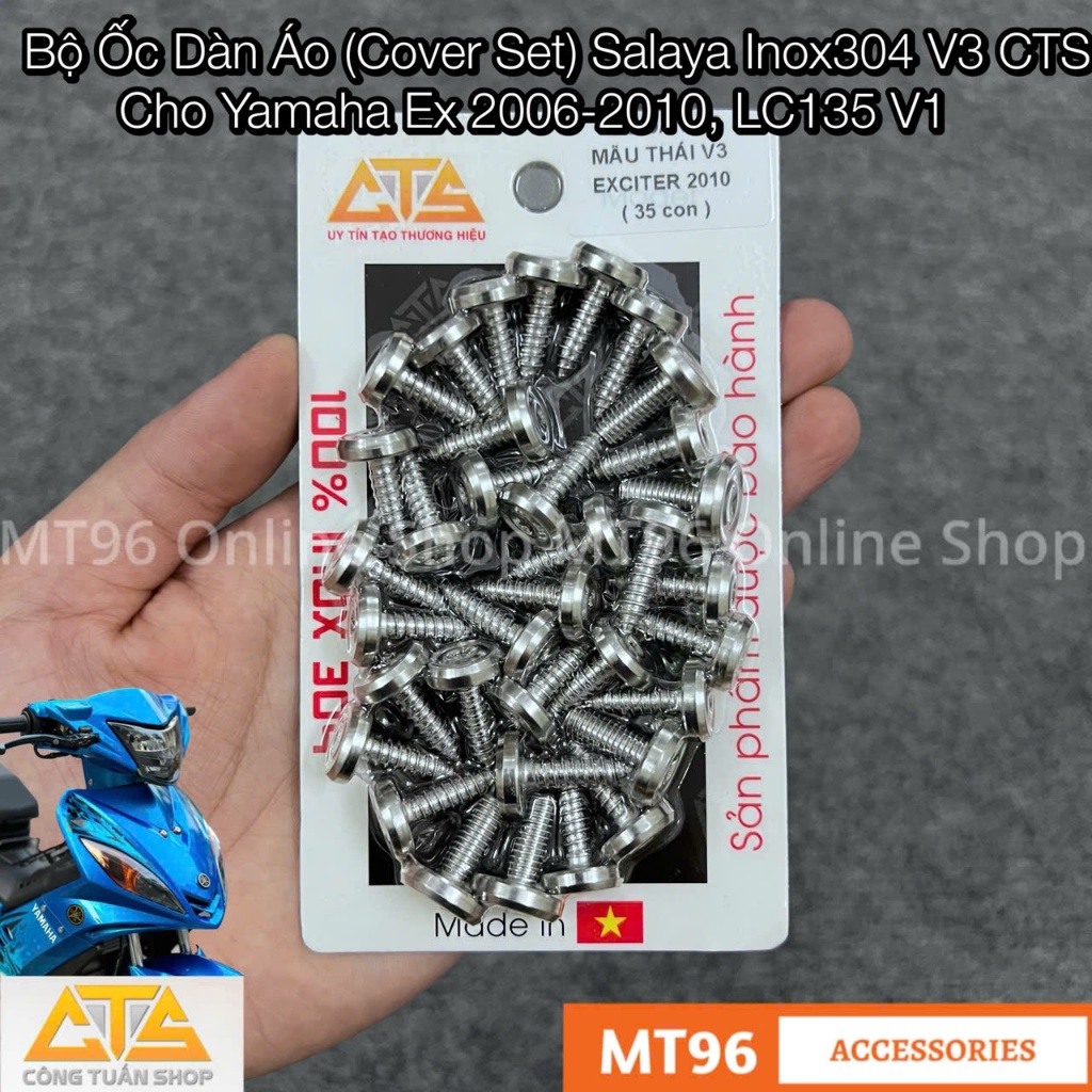 Salaya Inox 304 CTS Coverset Screw Set Model V3 For Exciter 135 4s ...
