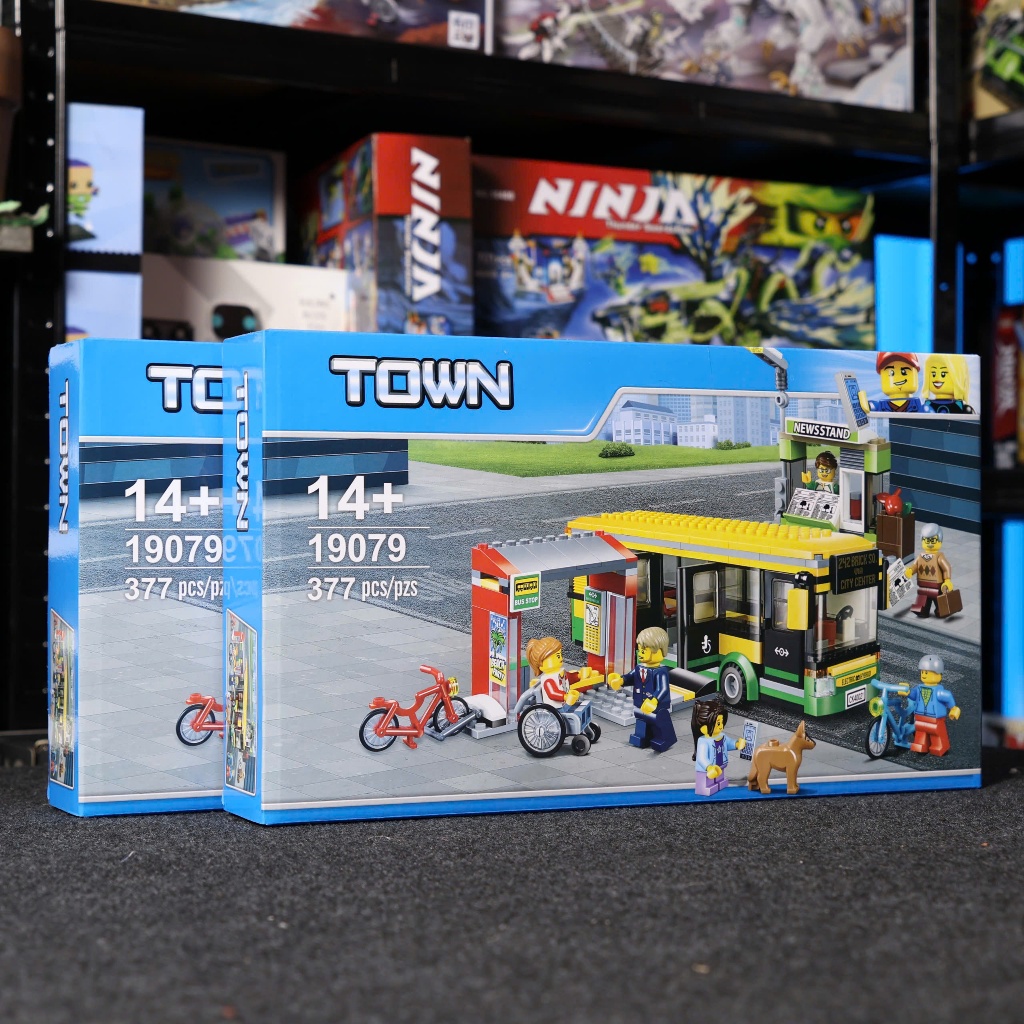 [Ho Chi Minh CITY] Bus Station high-end assembly toy model, CITY ...