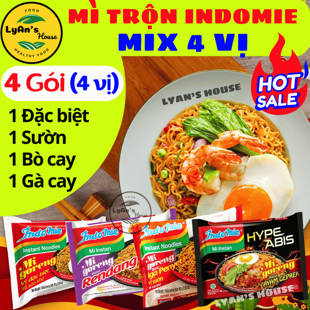 [HCM Express Available] DELICIOUS Indomie MIXED NOODLES WITH MANY FLAVORS - Special, Ribs, Spicy ...