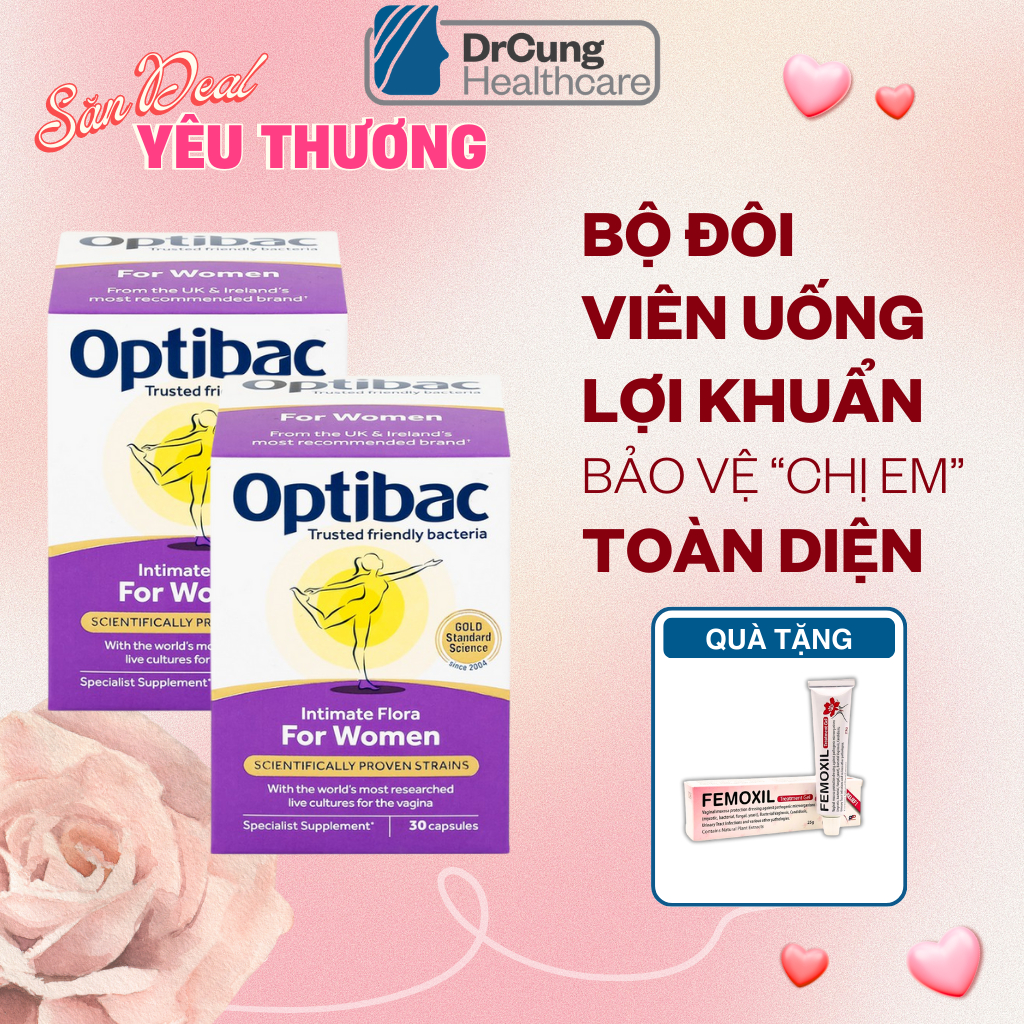 Optibac Purple DUO - Gynecological Probiotics, Intimate Care ...