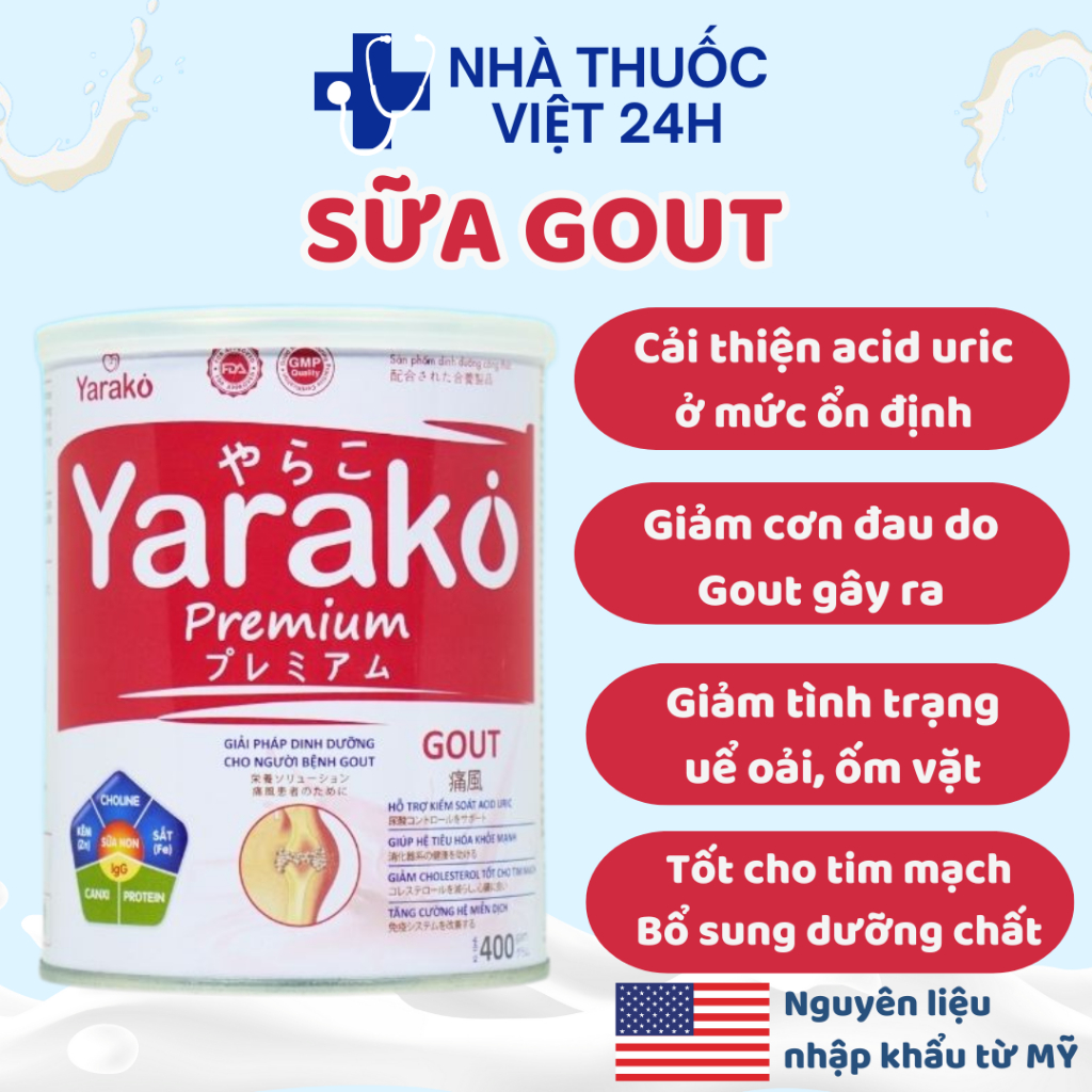 YARAKO PREMIUM Gout Milk Nutritional Support Solution for Gout Patients ...