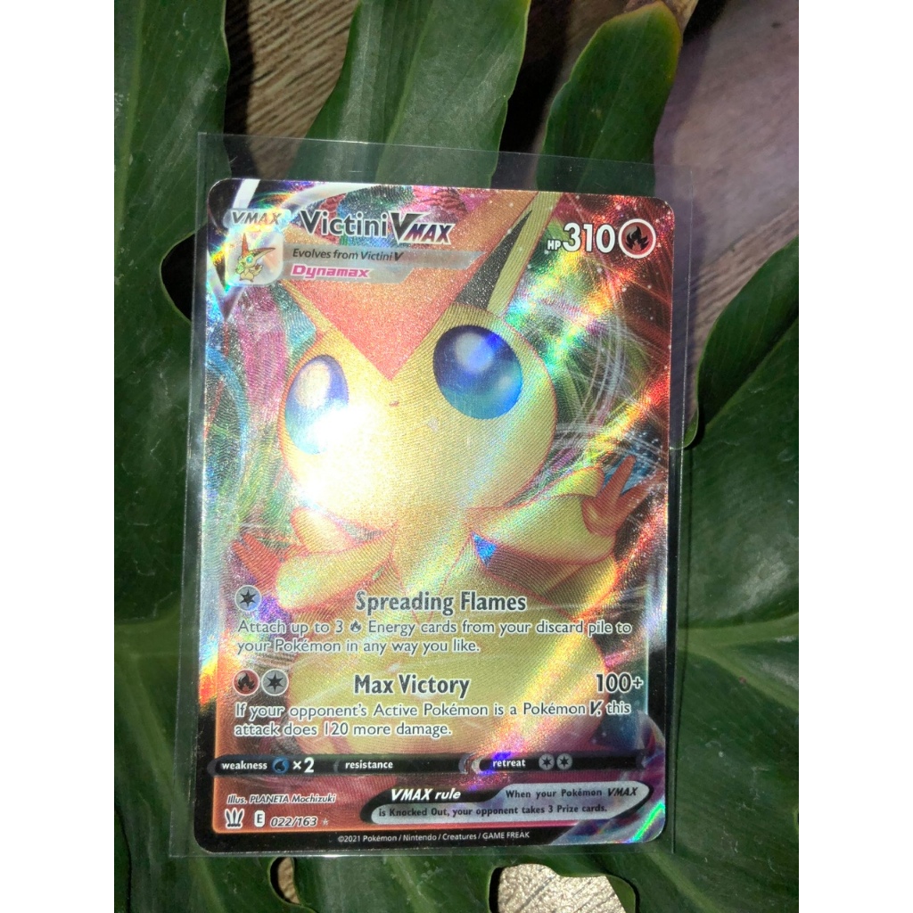 Pokemon Cards - TCG - Victini VMAX - 022/163 - Ultra Rare | Shopee Malaysia