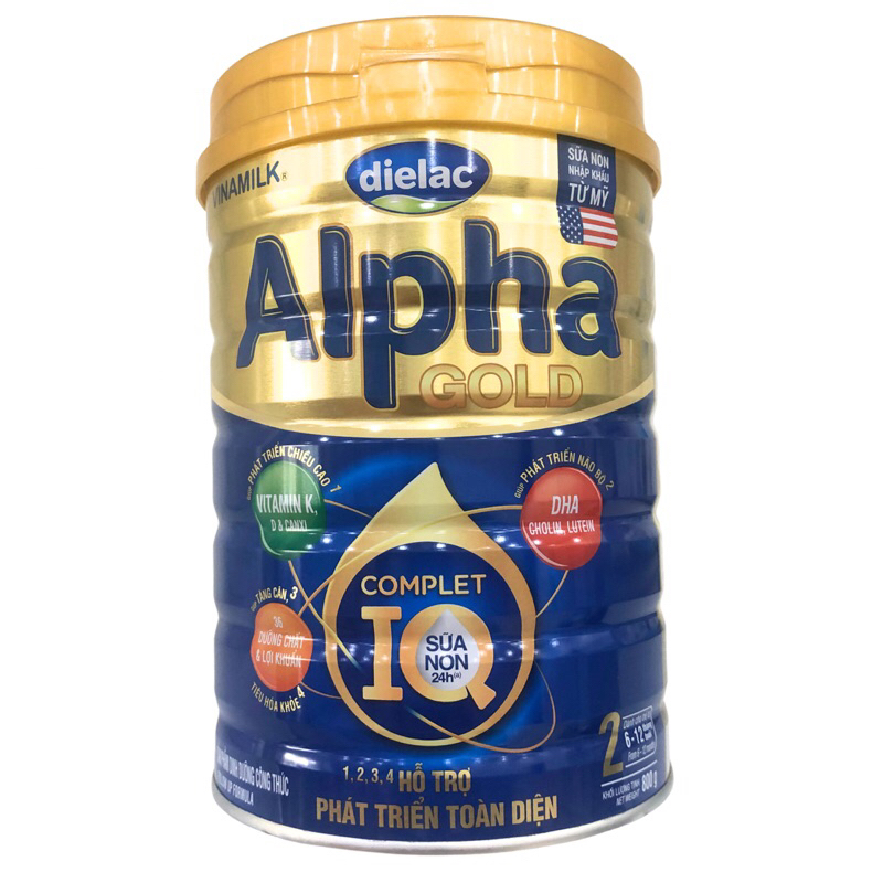 (DATE August 28, 2023) Vinamilk Dielac Alpha Gold 2 Milk 900g (6 - 12 months) | Shopee Malaysia