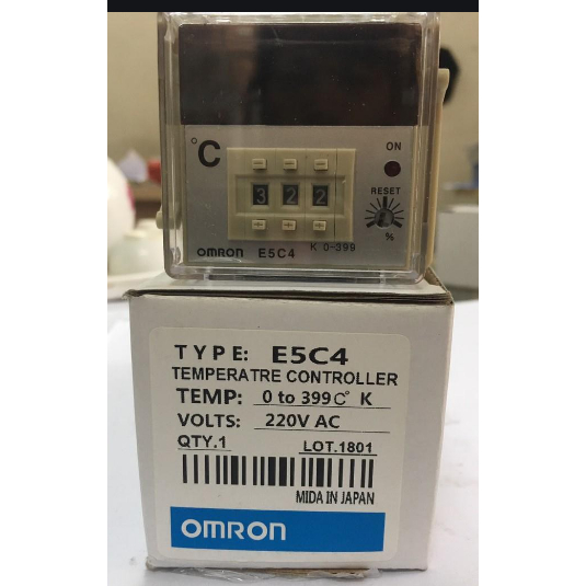 Temperature controller, OMRON E5C4 thermal meter 220V voltage (base ...