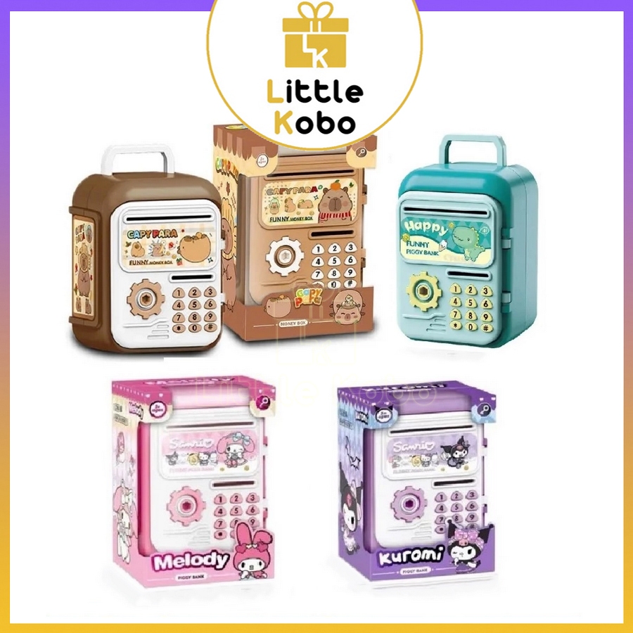Plastic Savings Safe Money Box Toy with Lovely Cartoon Patterns for ...