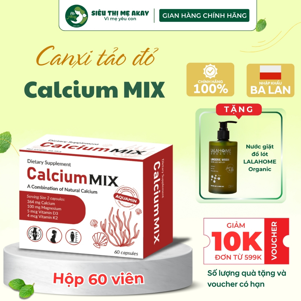Calcium MIX seaweed Calcium, organic Calcium supplement pills combined ...