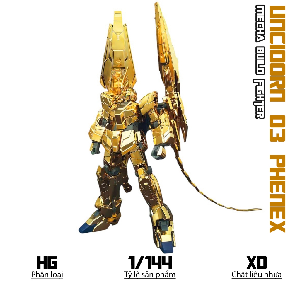 HG Unicorn Model 03 Phenex Narrative (Unicorn Mode), 1/144 Mecha ...