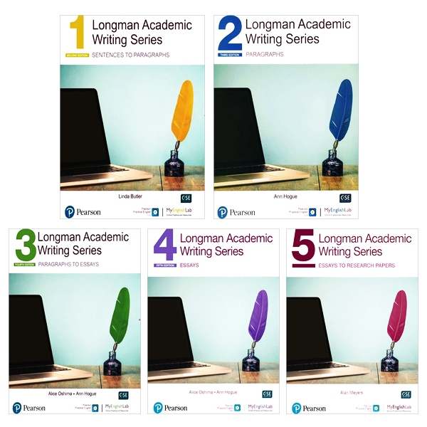 Longman Academic Writing Series Volume 1,2,3,4,5 (black and white ...