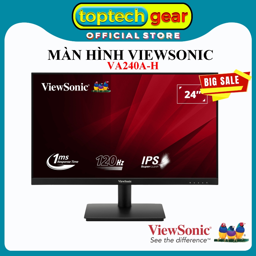 VIEWSONIC VA240A-H Monitor / 23.8 INCH/FHD/IPS/120HZ/1MS | Shopee Malaysia
