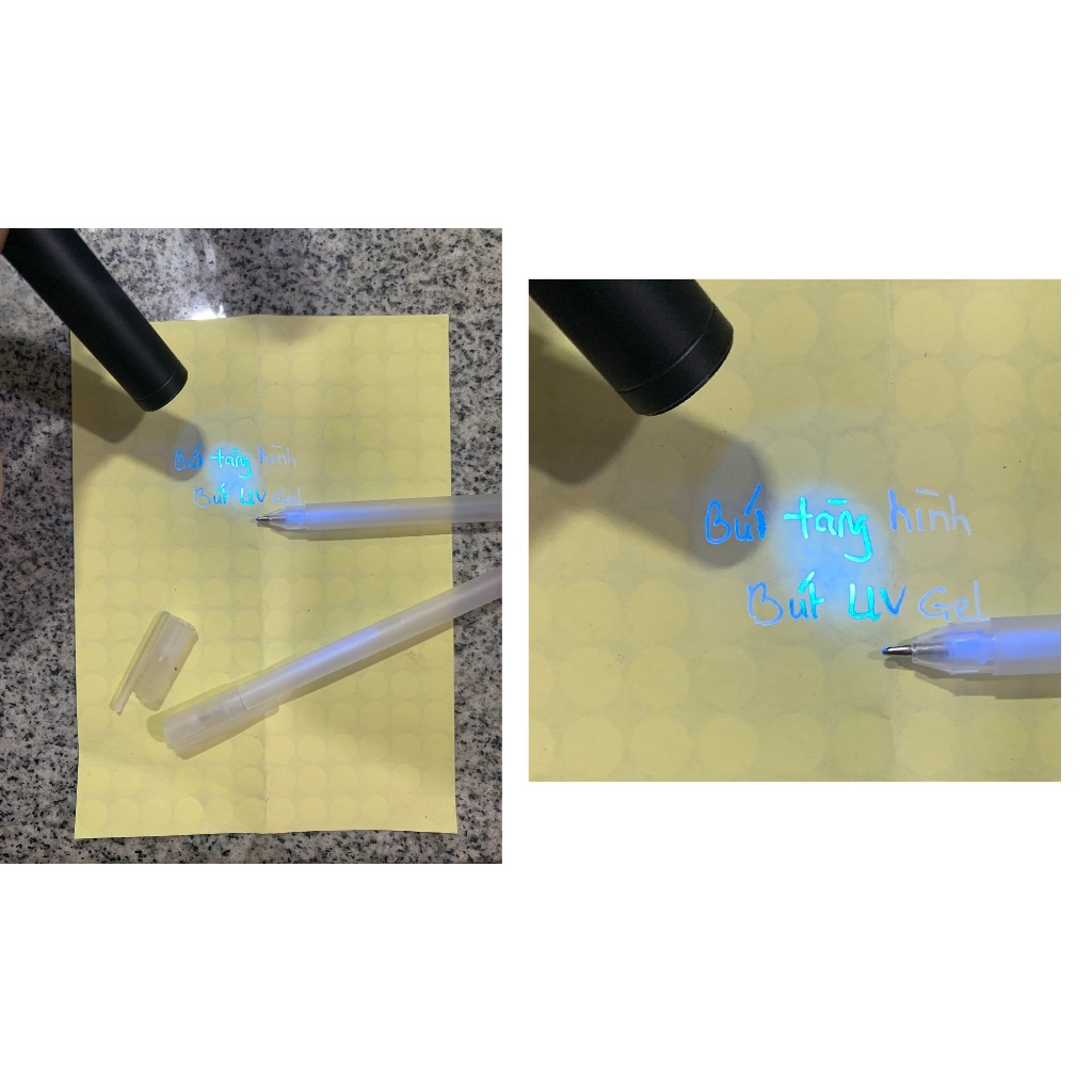 Invisible UV Gel Ink Ballpoint Pen that adheres to multi-materials ...