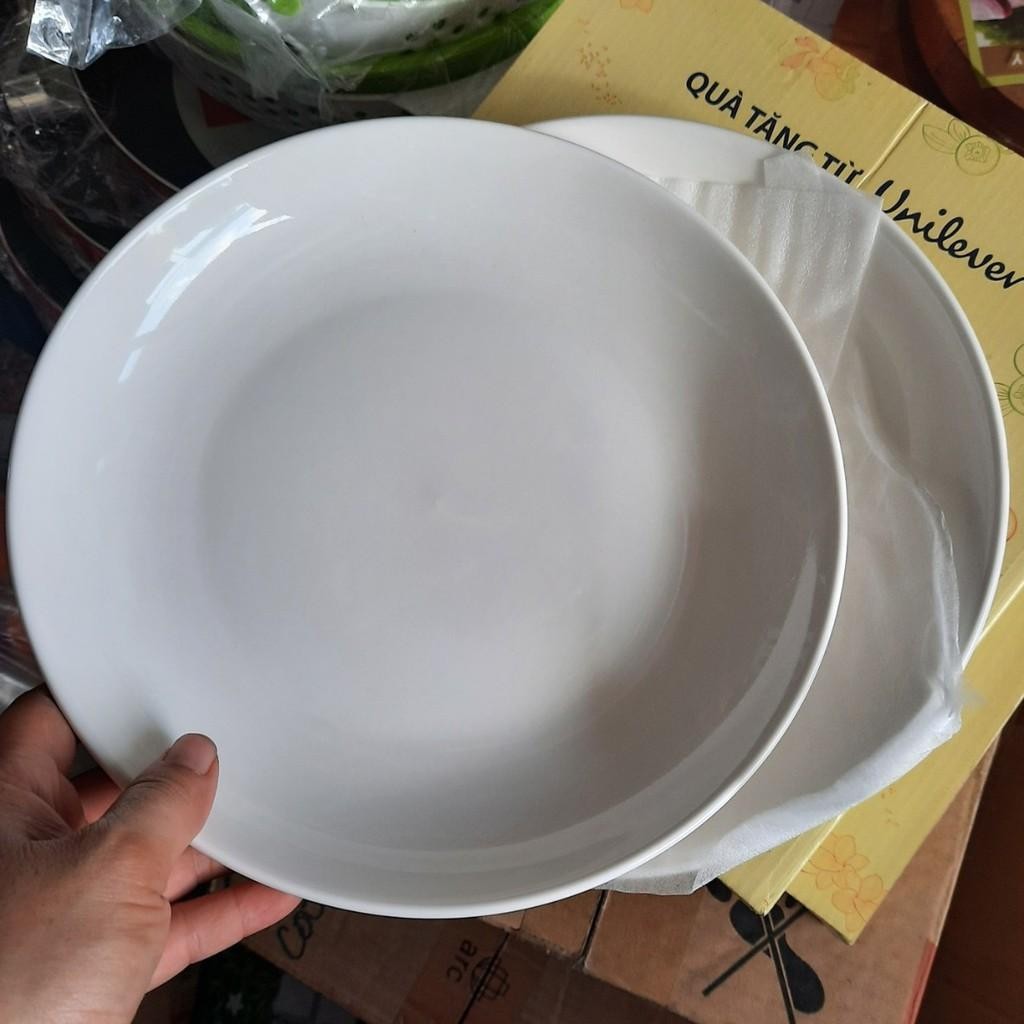 Combo of 2 8 Inch Deep White Porcelain Plates | Shopee Malaysia