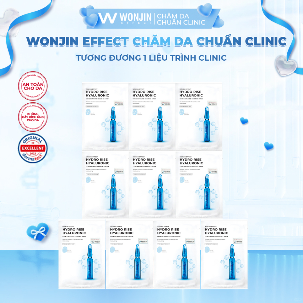 Combo of 10 WonJin Effect Hydro Rise Hyaluronic Mask[B1] | Shopee Malaysia