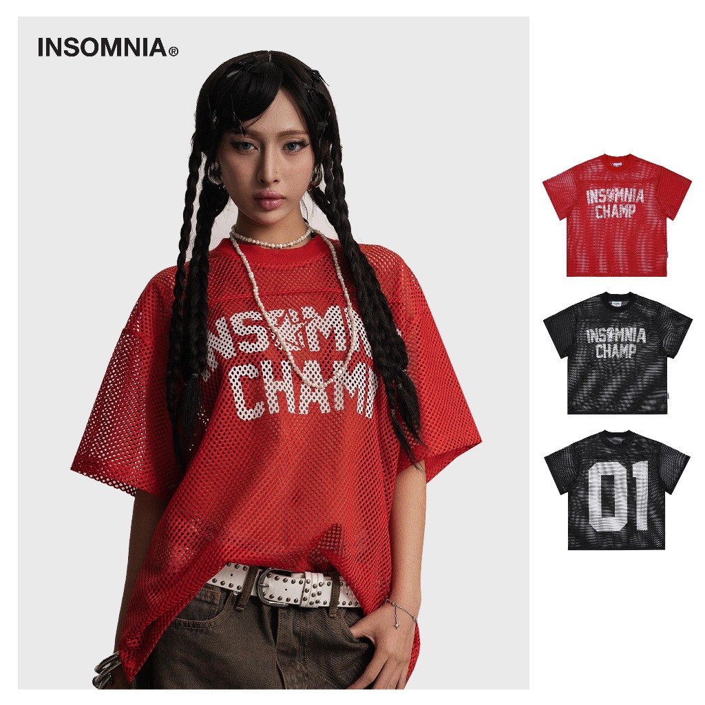 INSOMNIA Local Brand Unisex Big Boxy Mesh Jersey - TS042 | Shopee Malaysia