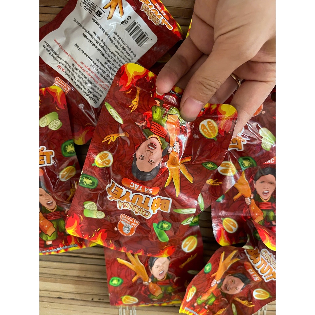 Bag of 20 Packets of Chicken Feet EAT WITH LADY TUYET Spicy Pangolin ...