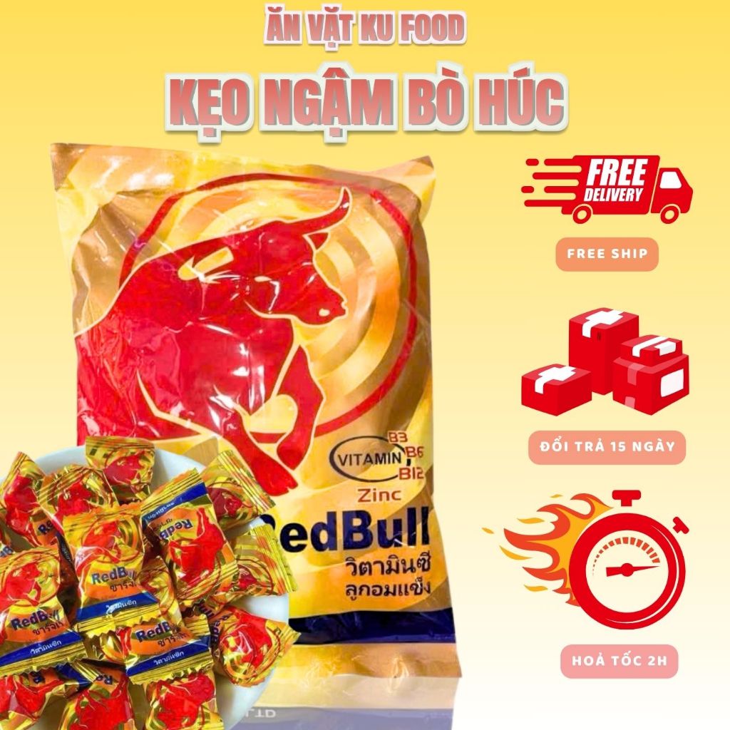 Red Bull Flavored Lozenges - Thai Red Bull Candy - Red Bull Candy - Red ...