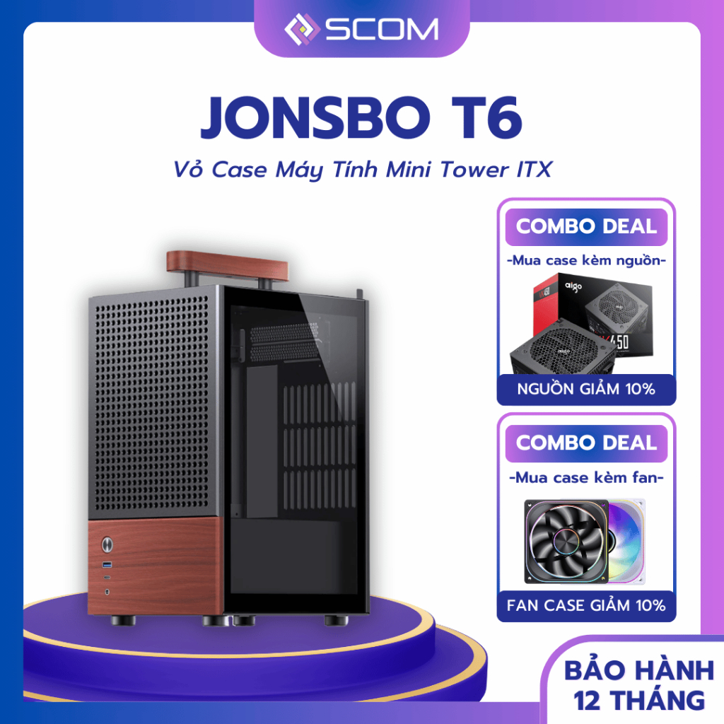Jonsbo T6 Mini ITX PC Case Compact Mini Tower Computer Case Glass ...