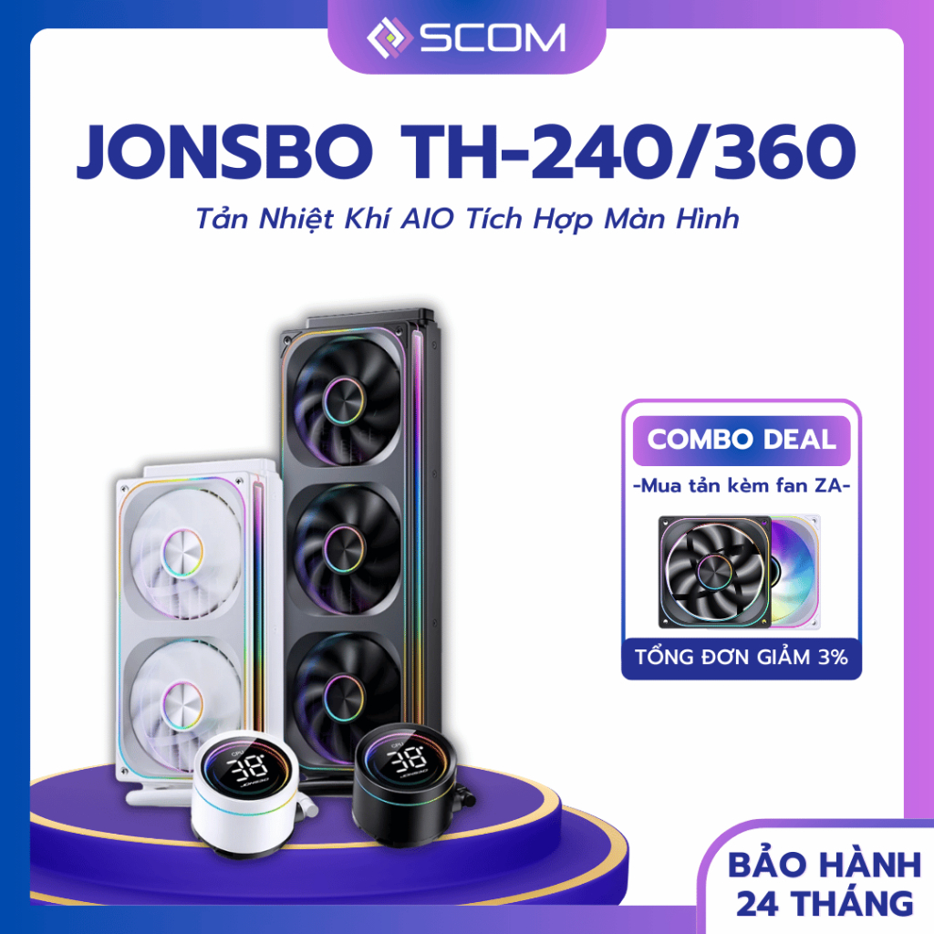 Jonsbo TH240 TH360 LED Water Cooler Genuine Screen ARGB AIO Heatsink ...