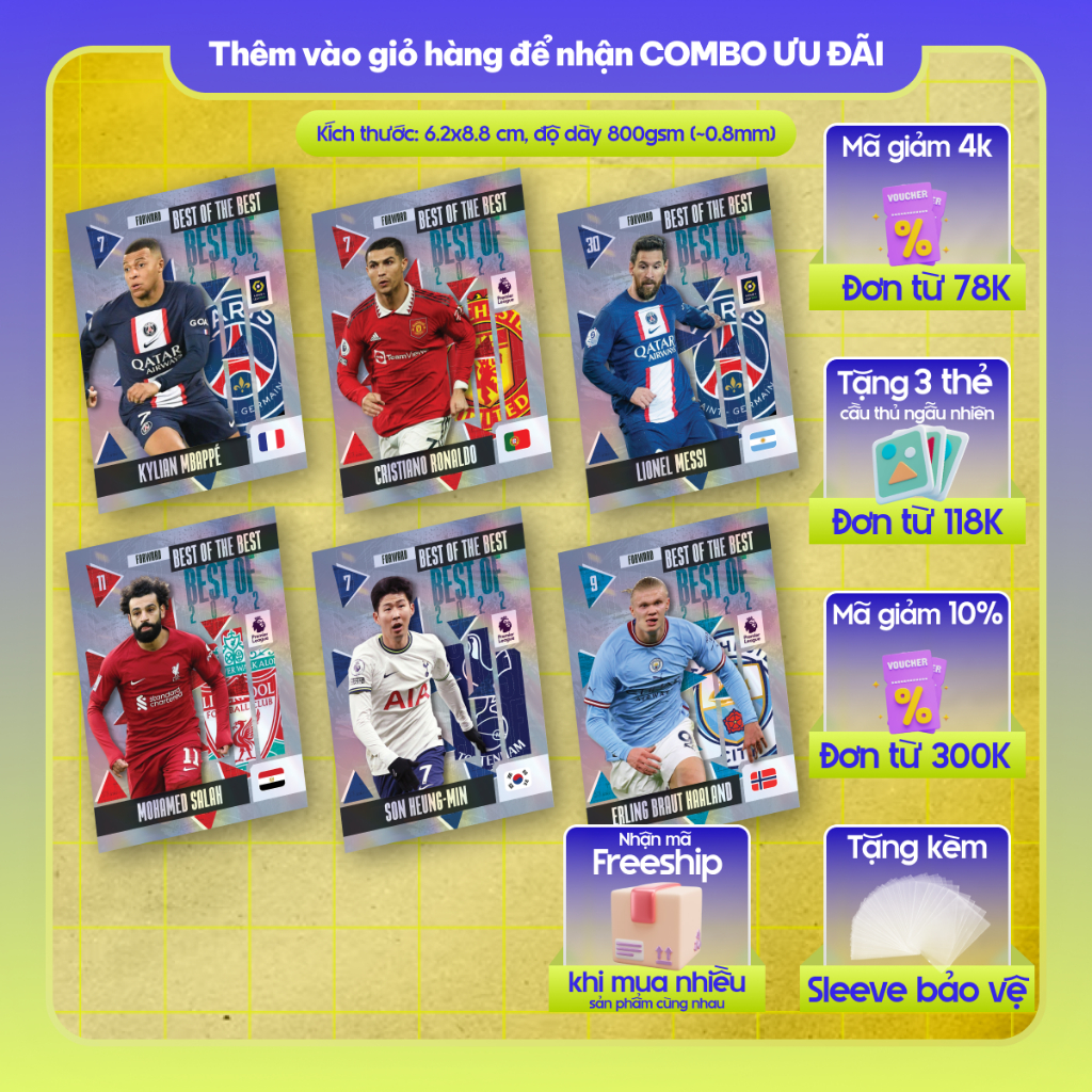 BEST OF THE BEST | SKY LABELS | Football player card | CR7 M10 Ronaldo ...