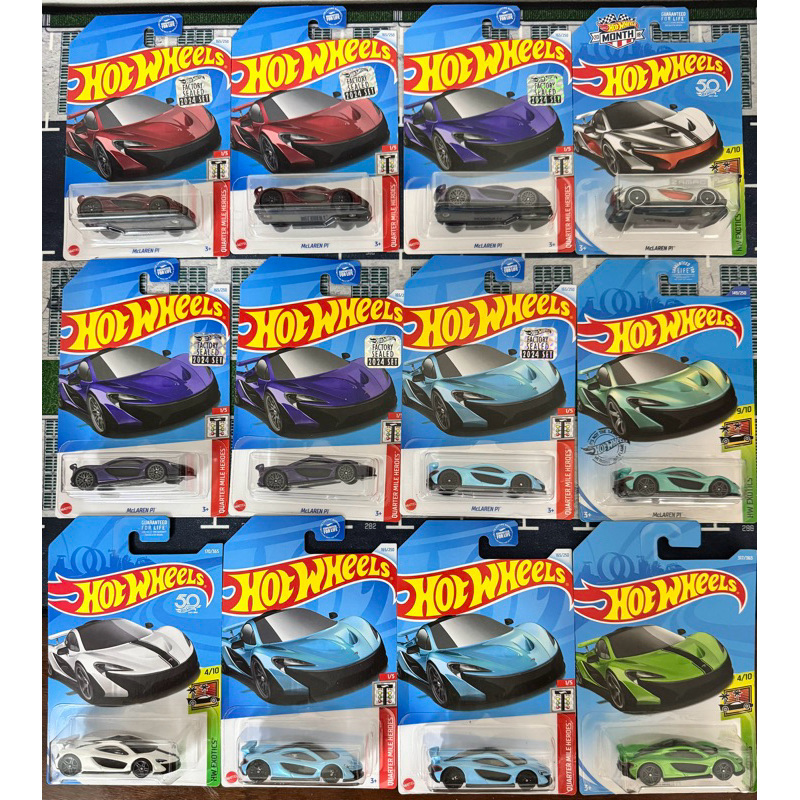 Many types of Hot Wheels basic McLaren P1 model cars | Shopee Malaysia