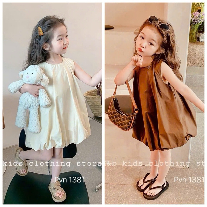 Skinny Dress Sleeveless 2 Lovely Colors for Girls 10-28kg | Shopee Malaysia