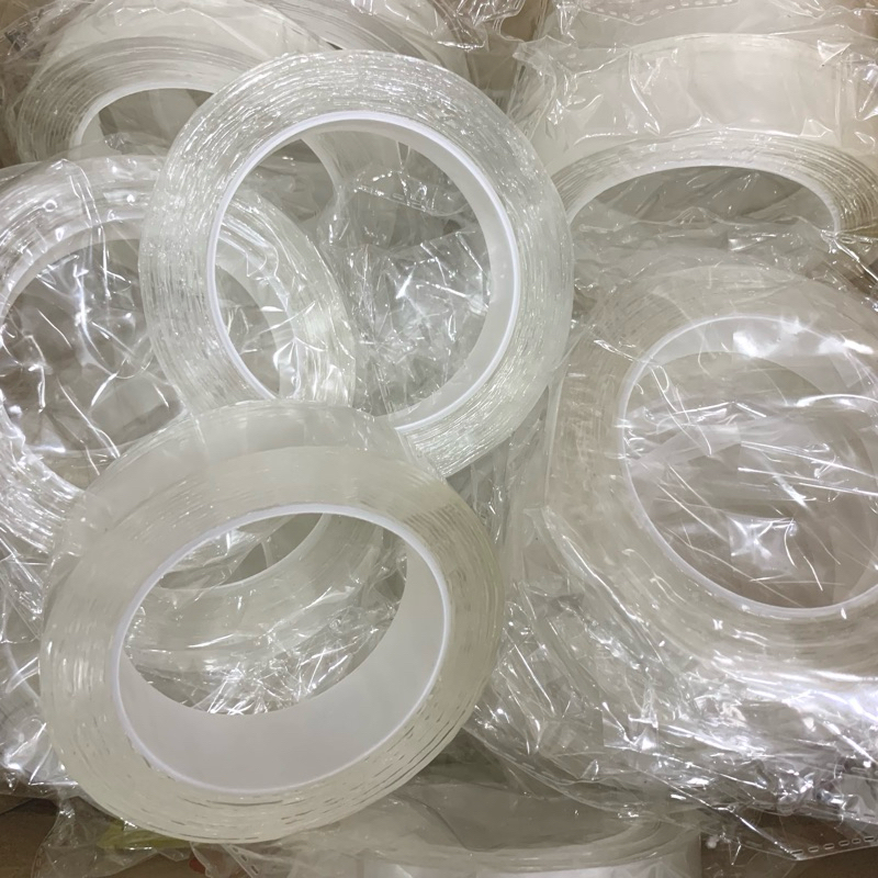 Super Adhesive, Transparent, Multi-Purpose Double-Sided Nano Tape. 4m ...