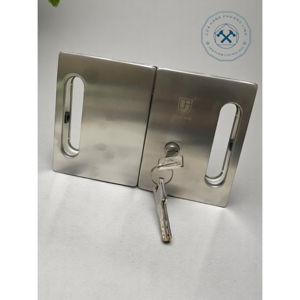 Tempered glass door lock, instant lock with 2-wing and 1-wing recessed ...