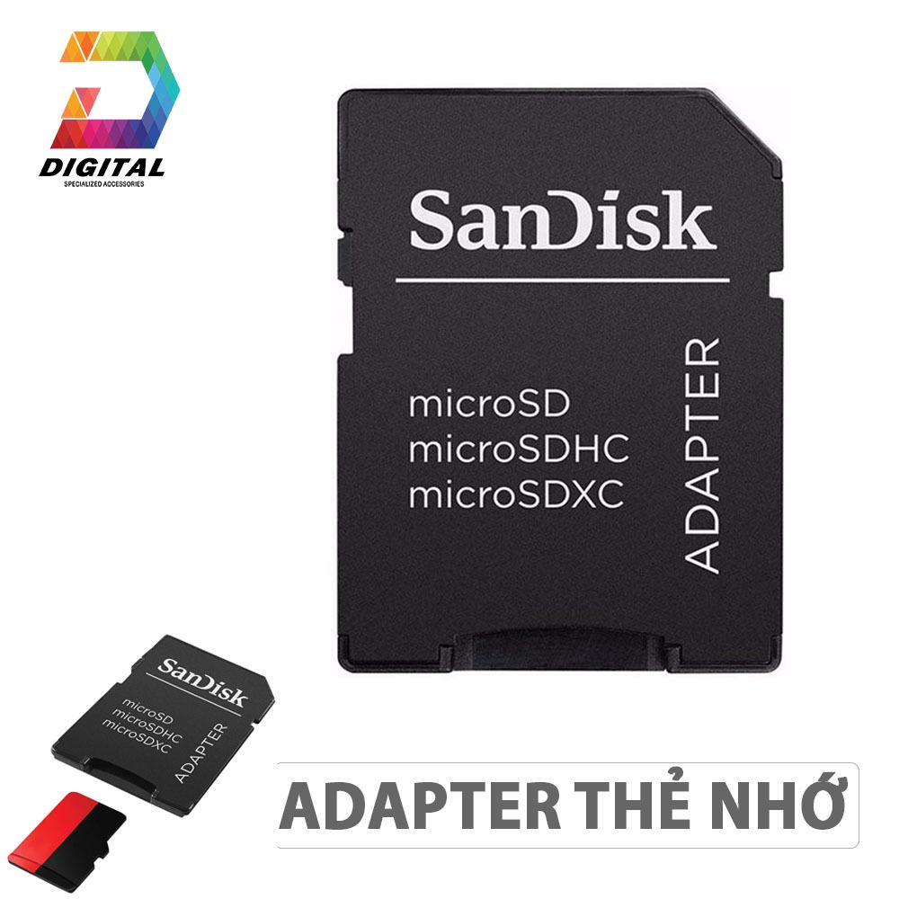 Sandisk Memory Card Adapter Converts Micro SD Memory Card to Genuine SD ...