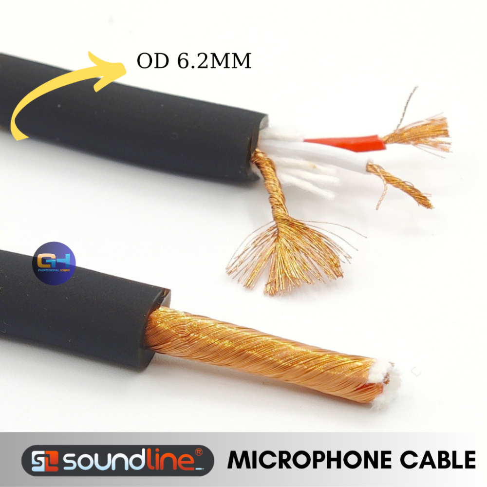 Audio signal wire, Soundline Microphone. (Price 1 Meter) | Shopee Malaysia