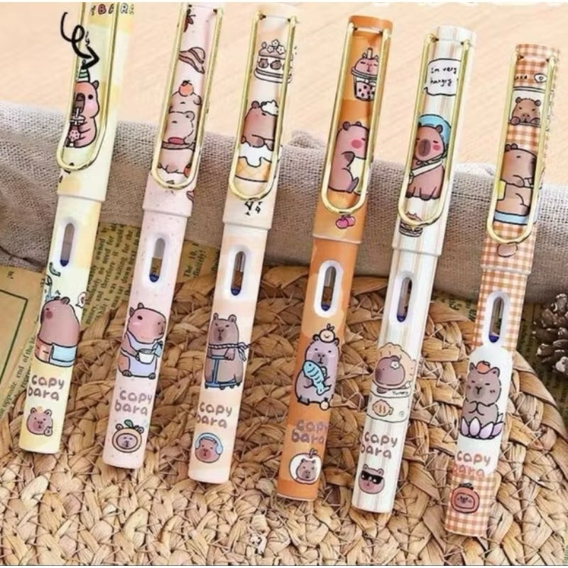 1 erasable CAPYBARA fountain pen/ NATRA/ LABUBU/ BABYTHREE. | Shopee ...
