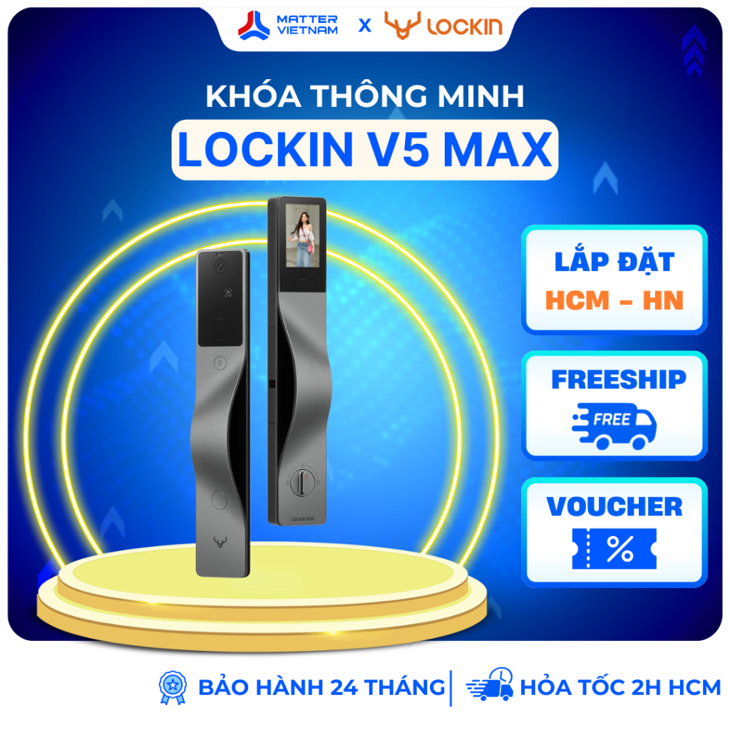 [INSTALLED HCM/HN] Lockin V5 Max - - Fingerprint smart lock, face ...