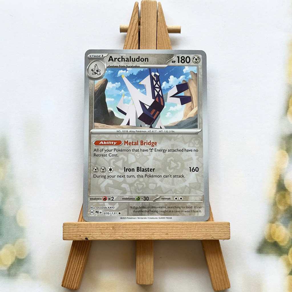 Pokemon Archaludon 070/131 Picture Card - Prismatic Evolutions Rare ...