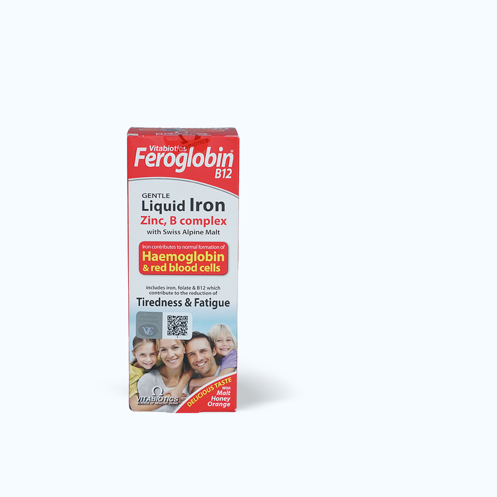 Vitabiotics Feroglobin B12 Liquid Syrup supports hematopoiesis 200ml ...