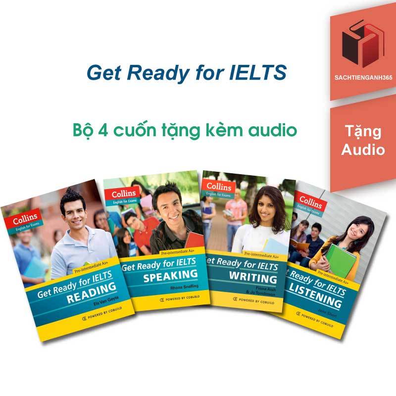 Book - Get Ready for IELTS - intensive English learning - 4-book print ...