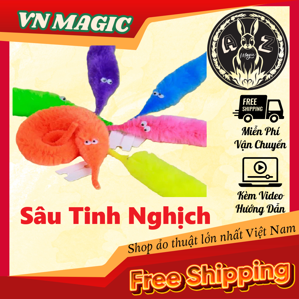 New model mischievous worm magic trick with long invisible string, easy ...