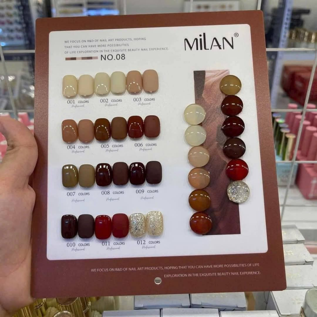 Milan milk-orange brown tone paint clay 12 bottles with color chart ...