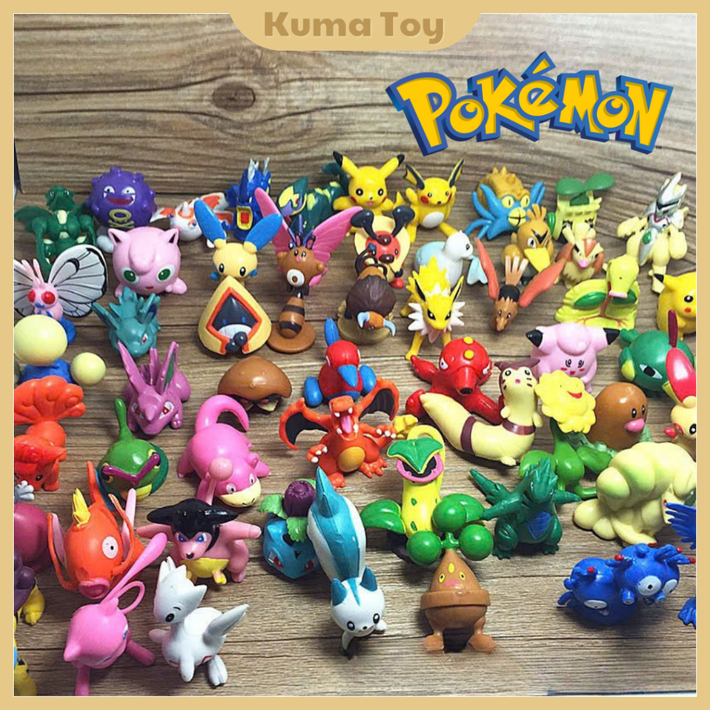 144 beautiful decorative pvc mini Pokemon models pikachu gengar arceus ...