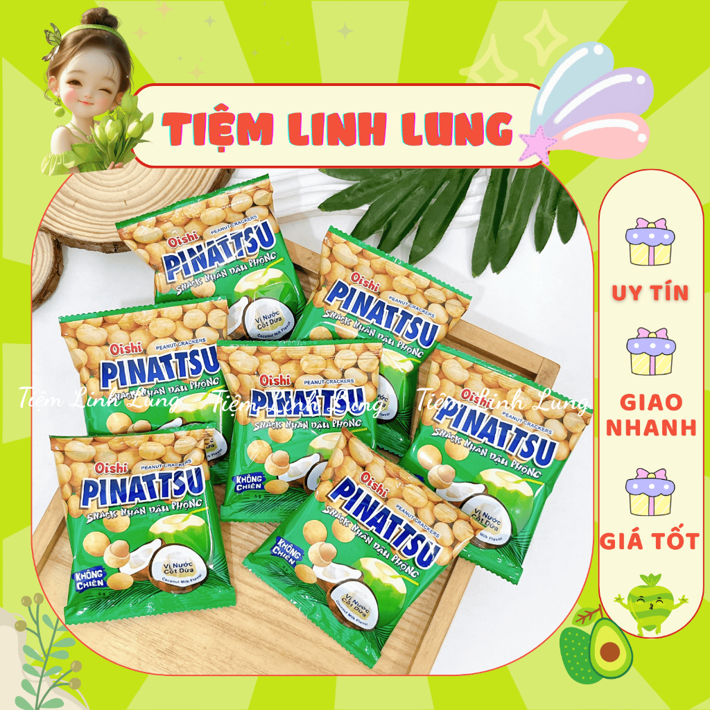 [COMBO 5 PACK] Oishi TINY Peanut Snack, Pinattsu peanuts coconut milk ...