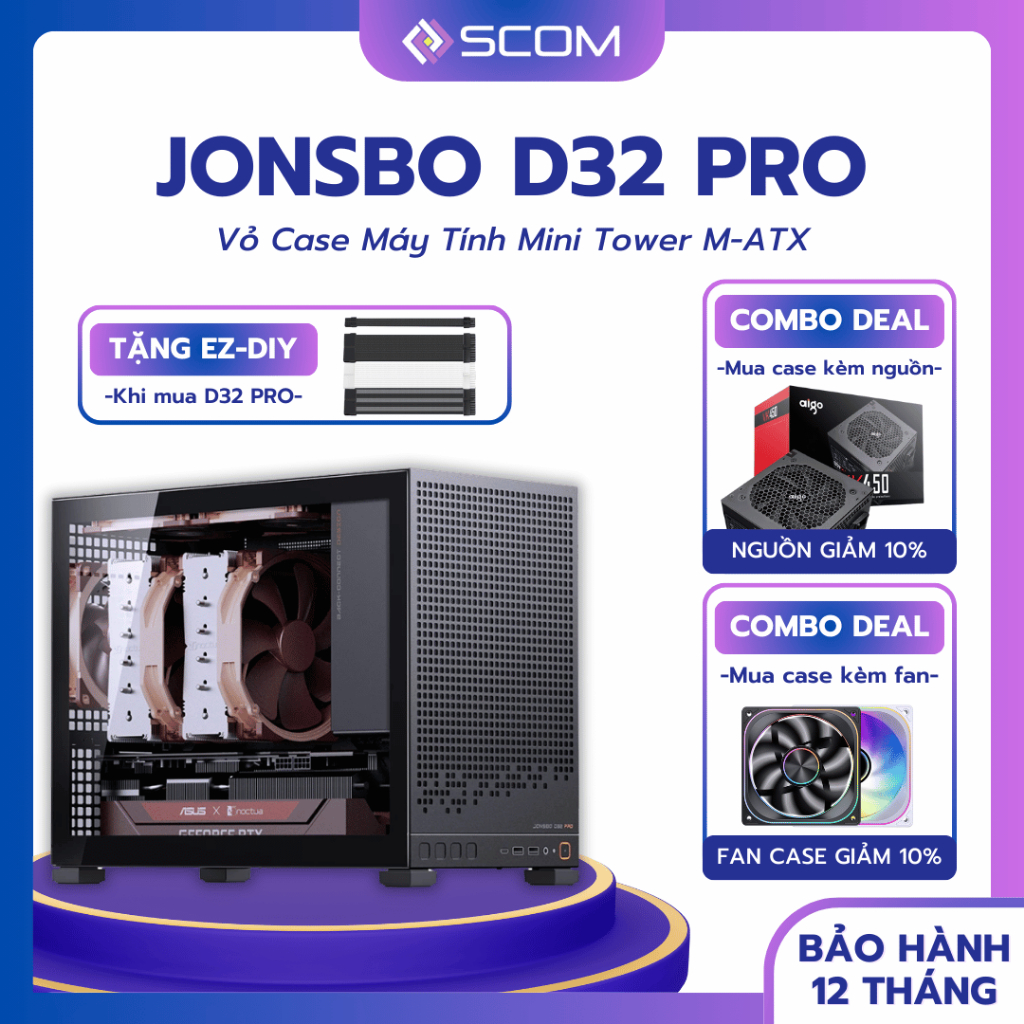 PC Main Case M-ATX Back Plug Jonsbo D32 PRO Mini Tower Mesh Glass Computer Case | Shopee Malaysia