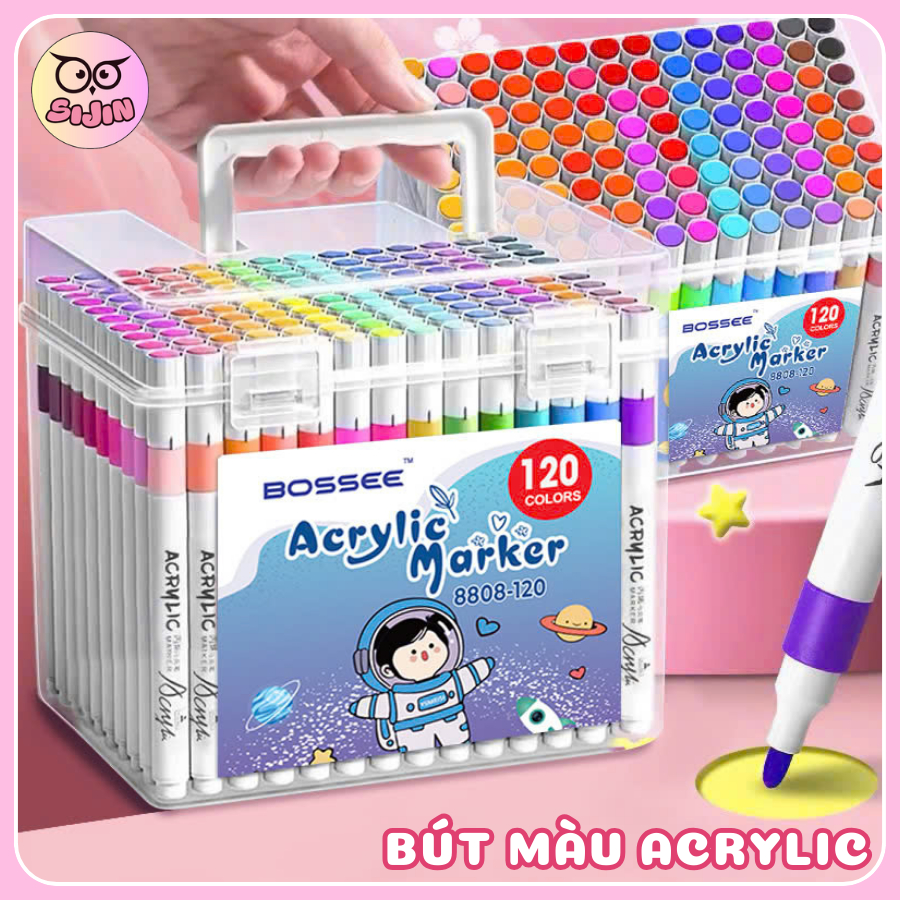Set of 12/24/36/48/60/80 Maker Colors, Acrylic Marker Soft Nib No ...