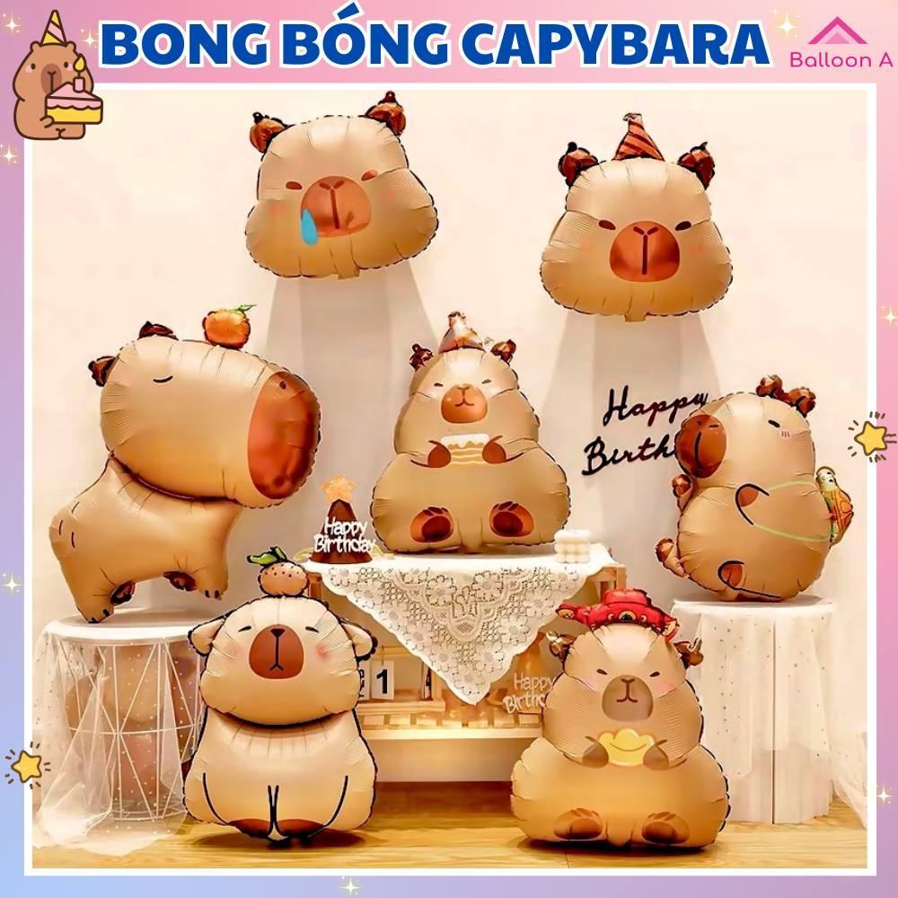 Capybara Balloon Decoration for Children's Birthday | Shopee Malaysia