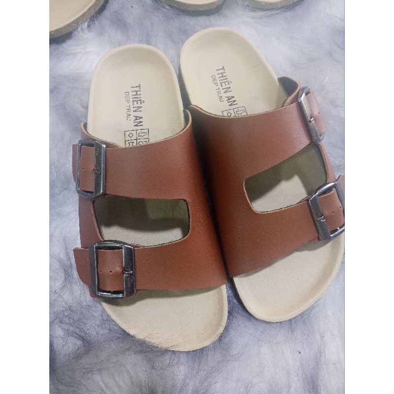 Husk sole sandals with buckle straps, artificial leather rice husk sandals | Shopee Malaysia
