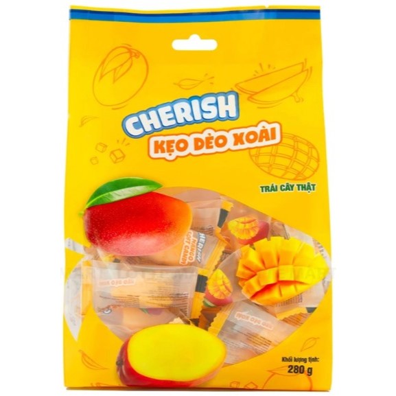 Combo of 5 Packs of Cherish Mango Soft Candy with Real Fruit Flavor ...