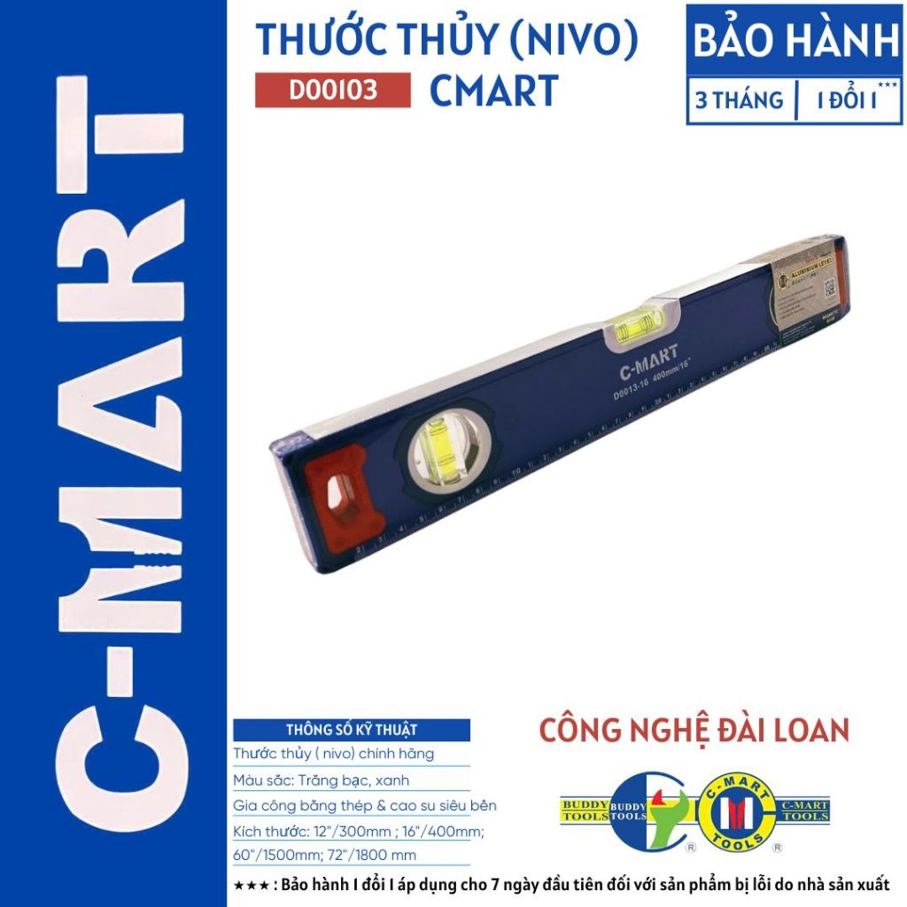 Genuine Cmart level ruler (nivo) for construction and technical balance ...