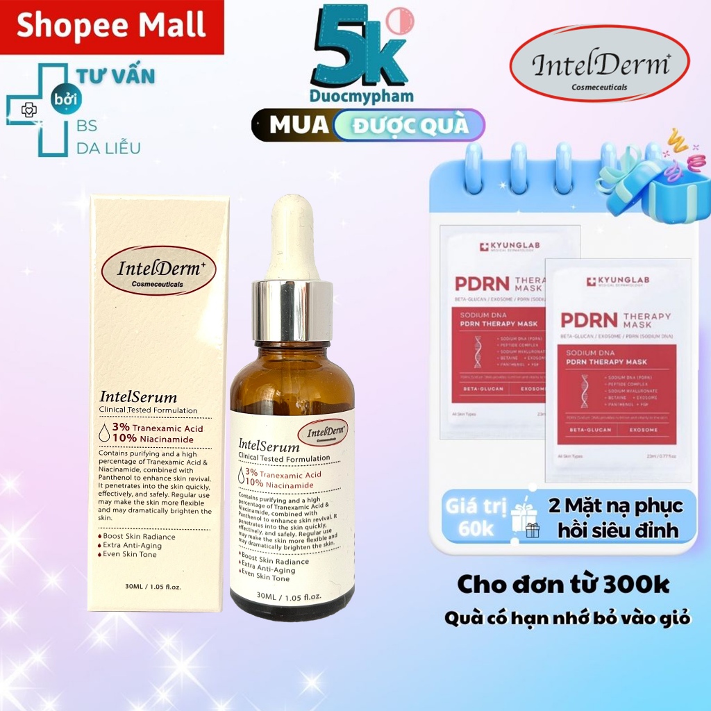 IntelSerum Intelderm Niacinamide 10% skin brightening essence reduces ...